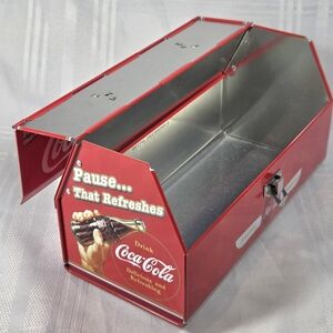Coca Cola | Accents | Coca Cola Tin Wrench Handle Tool Box Lunch Box ...